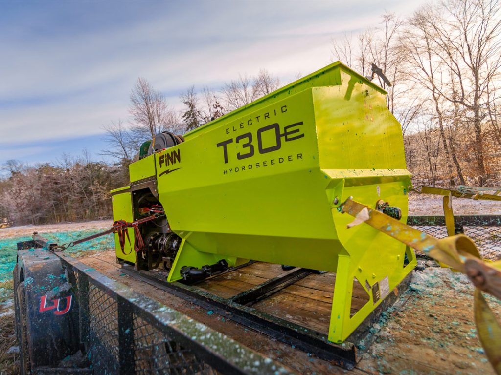 Finn T30E Electric HydroSeeder – Woods Machinery